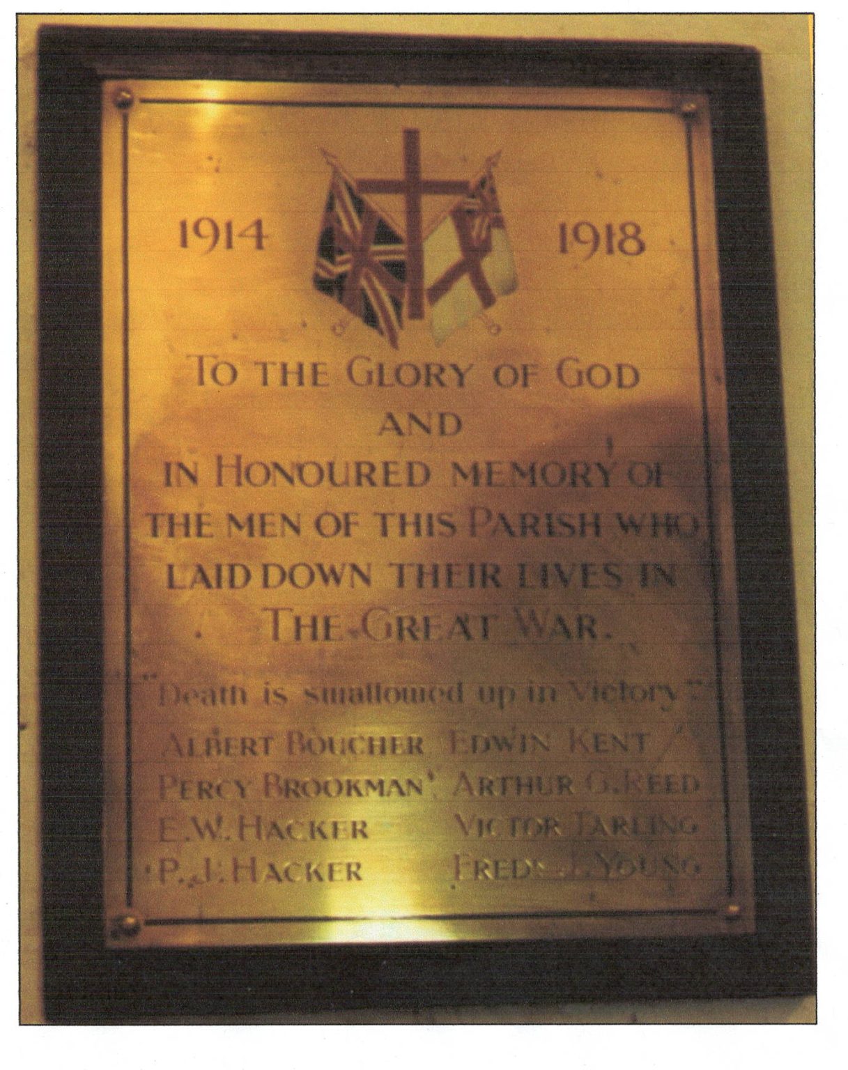 The Nettleton War Memorial (WW1) - St. Mary's Church, Burton (Part 1 ...